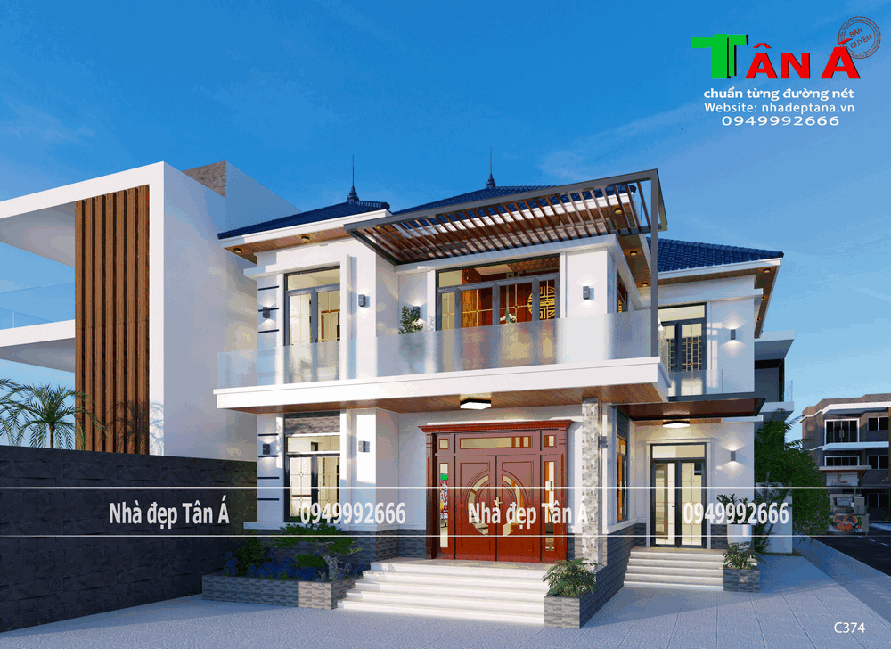 2-tang-mai-nhat-dep (5) – Nhà đẹp Tân Á | Công Ty Thiết Kế Xây Dựng Uy ...