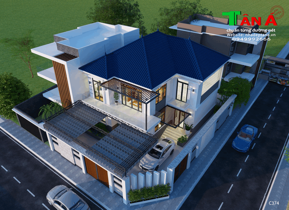 mau-2-tang-mai-nhat-dep (2) – Nhà đẹp Tân Á | Công Ty Thiết Kế Xây Dựng ...